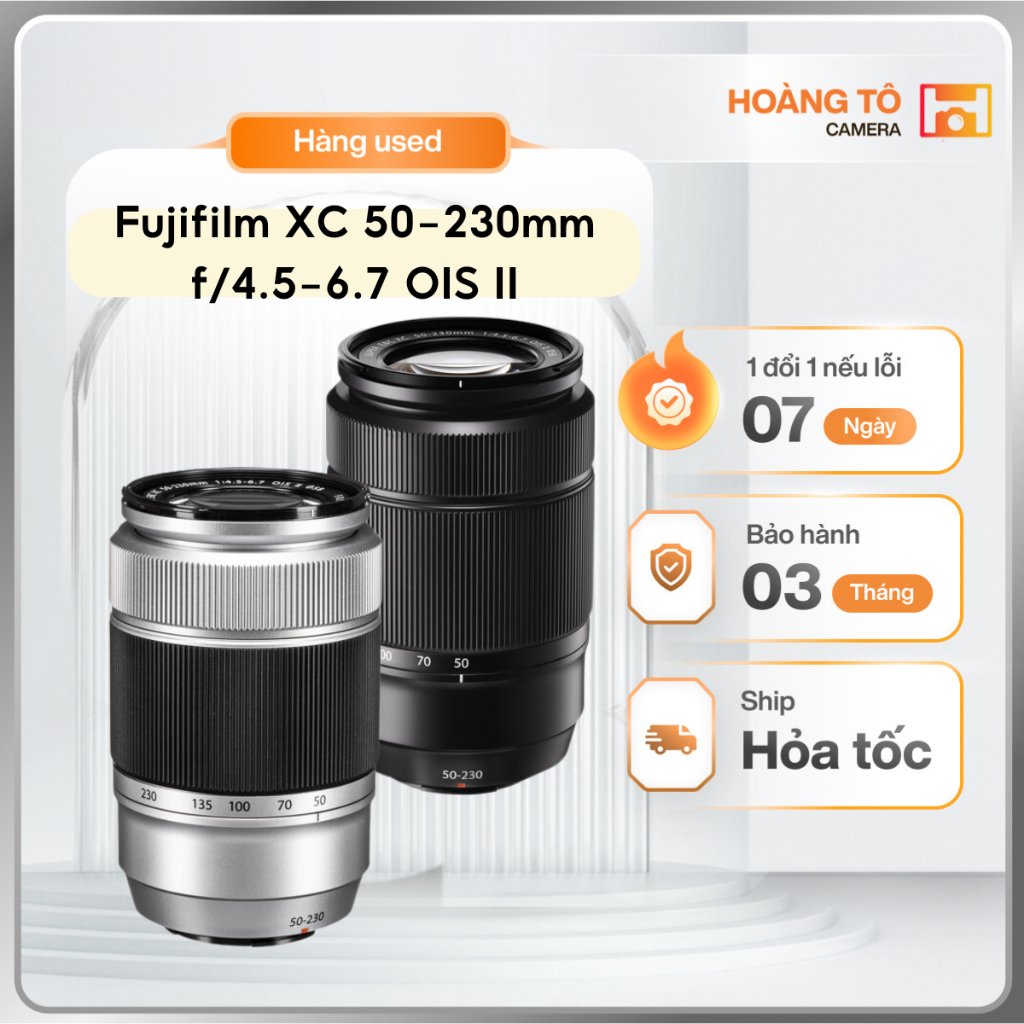 Ống kính Fujifilm XC 50-230MM F/4.5-6.7 OIS II Black/Silver cũ đẹp | Hoàng Tô Camera | Shopee ...