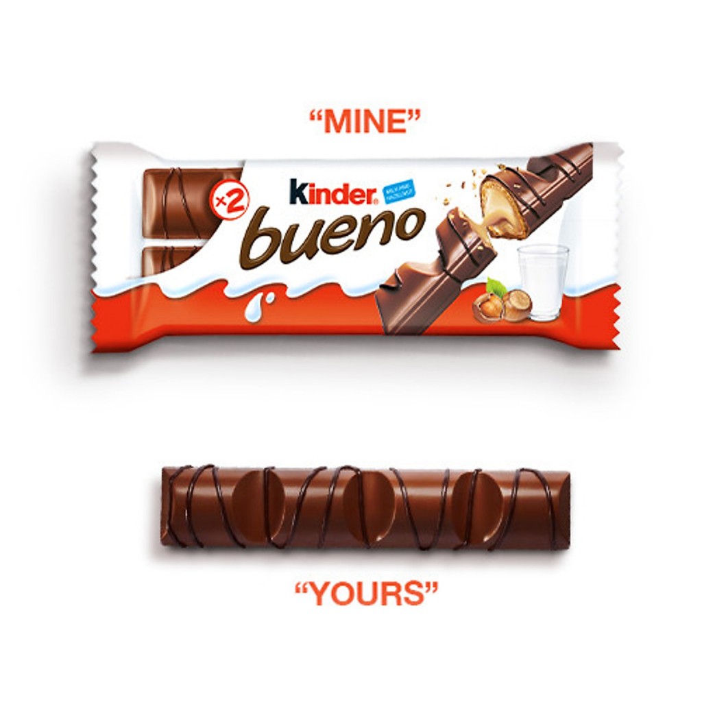 Kẹo Socola Kinder Bueno Đức nhân sữa hạt dẻ 43g | Shopee Việt Nam