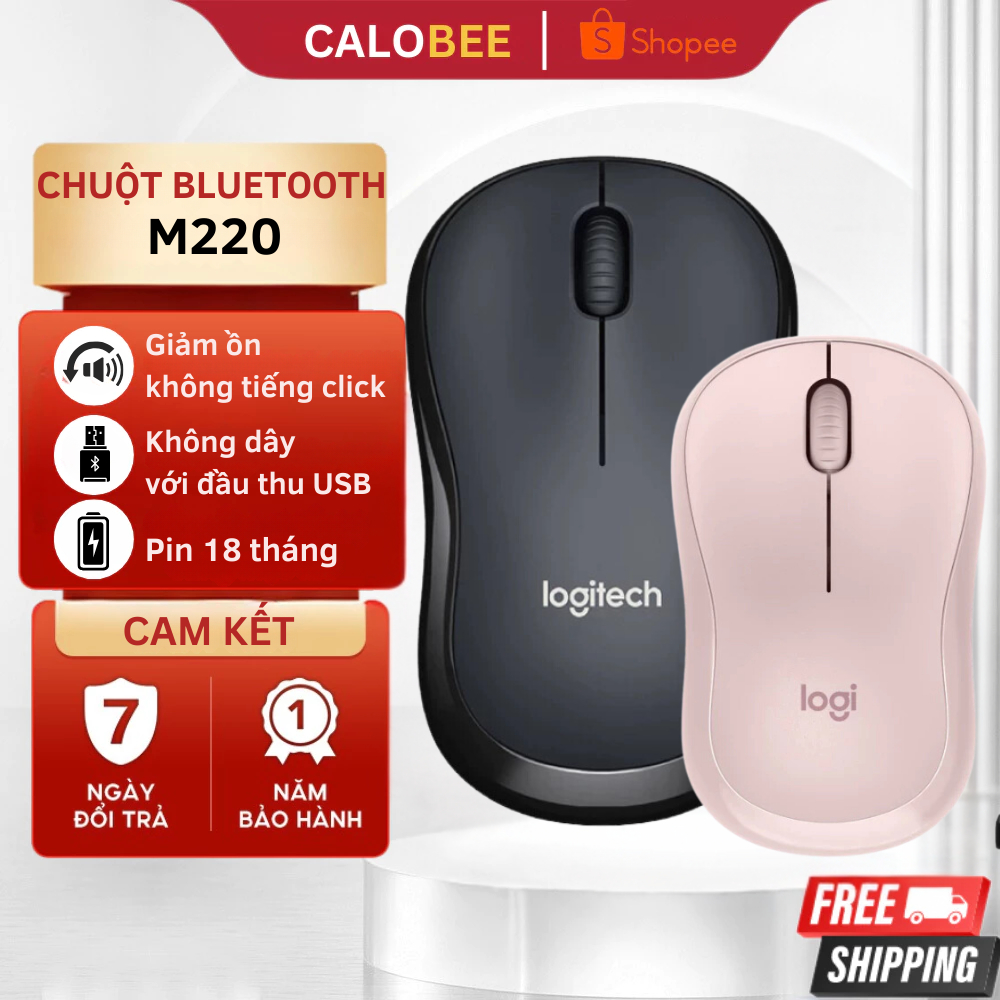 Chuột Không dây M220 Logitech phiên bản 2025 - Giảm Ôn, USB, phù hợp ...