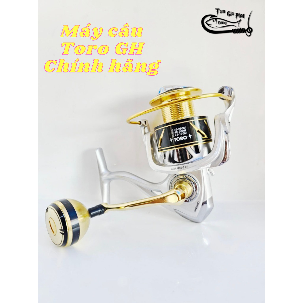 MÁY CÂU CÁ TORO GH CHÍNH HÃNG ĐỦ SIZE, MÁY CÂU KIM LOẠI | Shopee Việt Nam