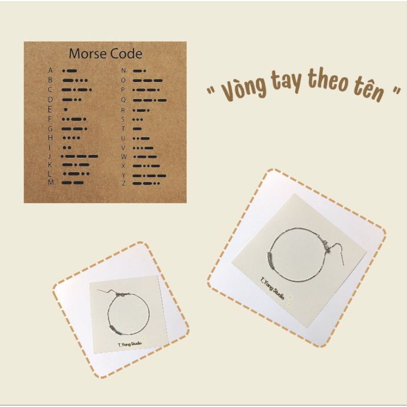 Vòng tay Morse Code by T_Yang Studio | Shopee Việt Nam