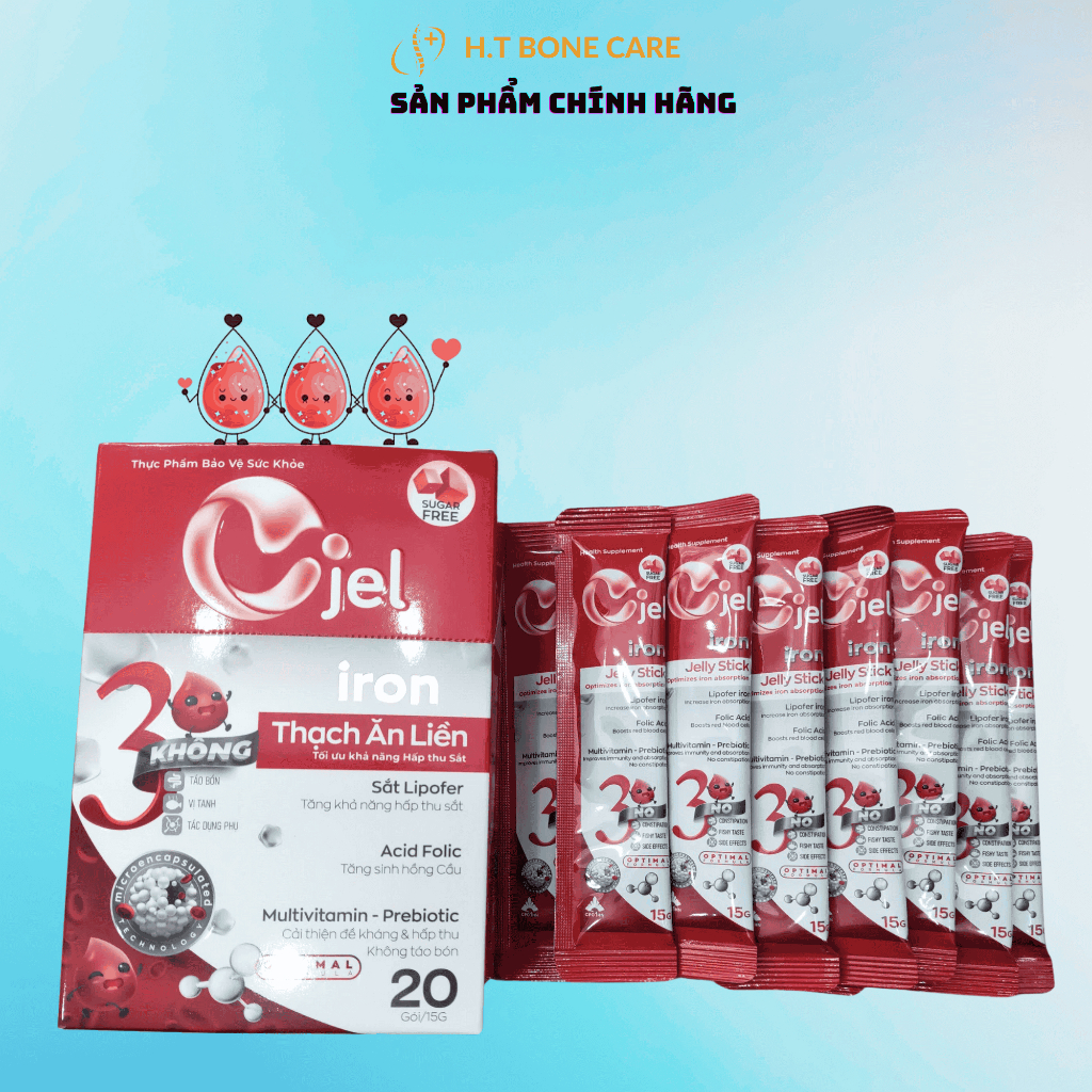 Thạch sắt CJEL IRON bổ sung sắt cho cơ thể | Shopee Việt Nam