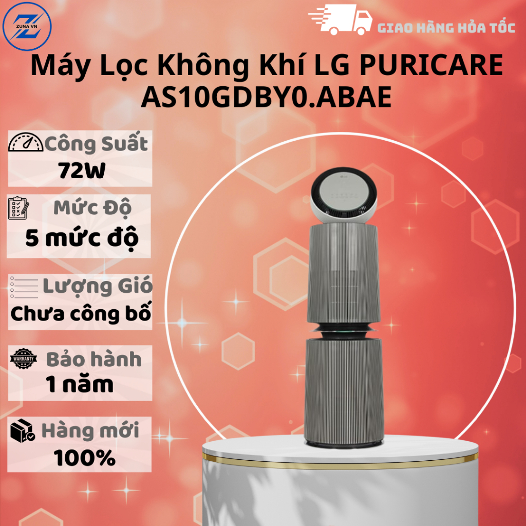 Máy Lọc Không Khí LG PURICARE AS10GDBY0.ABAE - Bảo hành 12 tháng ...