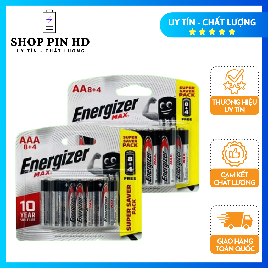 Pin AA / Pin AAA Energizer Siêu Bền Siểu Rẻ - Hàng Chính Hãng | Shop ...
