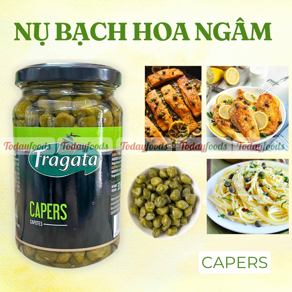 [Date Mới 29/7/2027] Nụ Bạch Hoa Ngâm CAPERS {FRAGATA} 335G | Trộn ...