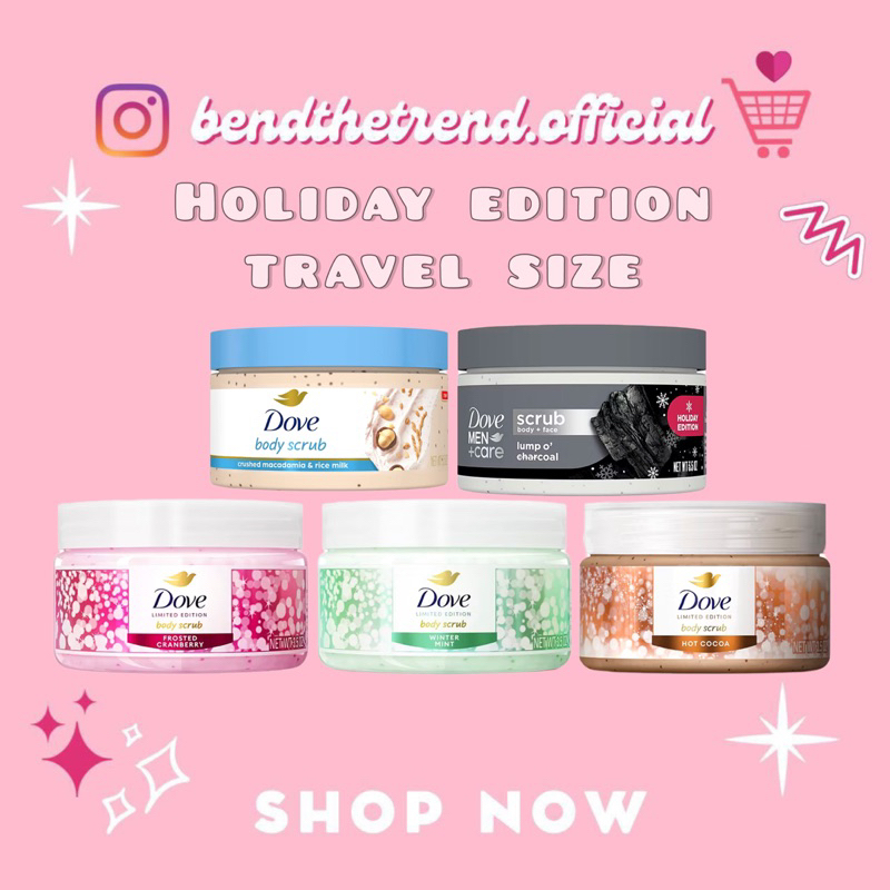 [AUTH-ĐỦ BILL] MINI TRAVEL SIZE HOLIDAY EDITION TẨY TẾ BÀO CHẾT DOVE BODY SCRUB 99g | Shopee ...