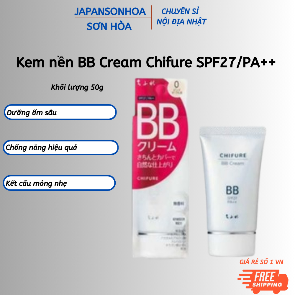 Kem nền BB Cream Chifure SPF27/PA++ 50g (3 màu) | Shopee Việt Nam