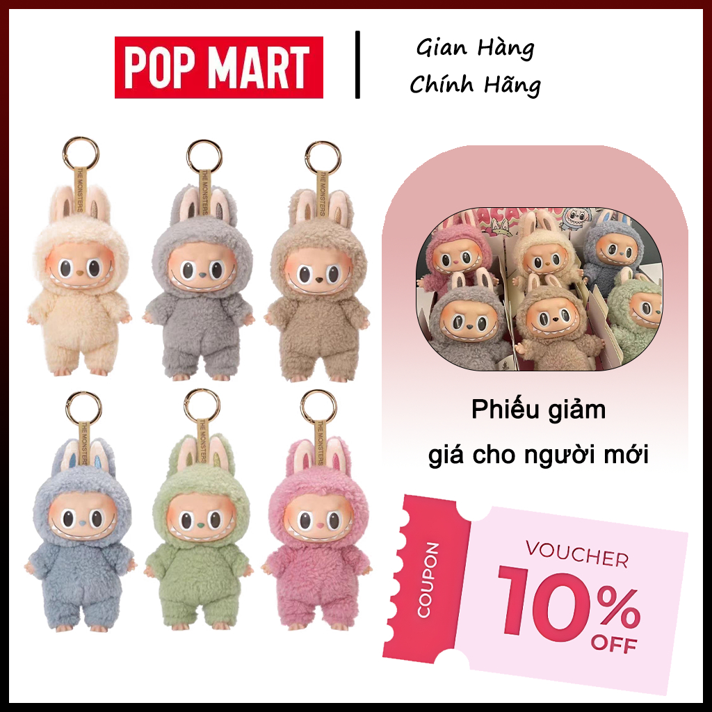[chính hãng 100%] POP MART Labubu Hộp mù blindbox Macaron The Monsters ...