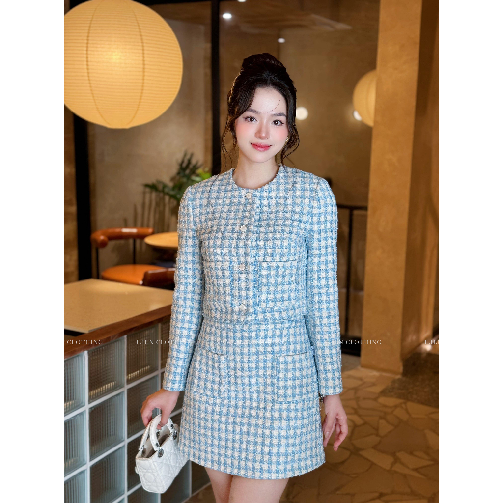 Áo Khoác Dạ Xanh Pastel - LIIN CLOTHING - ACD171PRI-F24 | Shopee Việt Nam