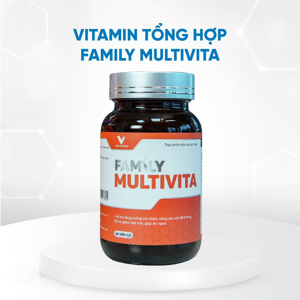 Viên uống Vitamin tổng hợp FAMILY MULTIVITA VNS Group Hỗ trợ tăng cường ...