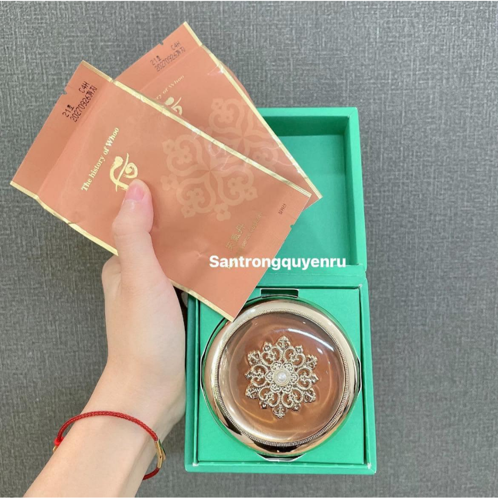 Set Cushion tái sinh THE WHOO radiant essence cushion (1 hộp chính +2 ...