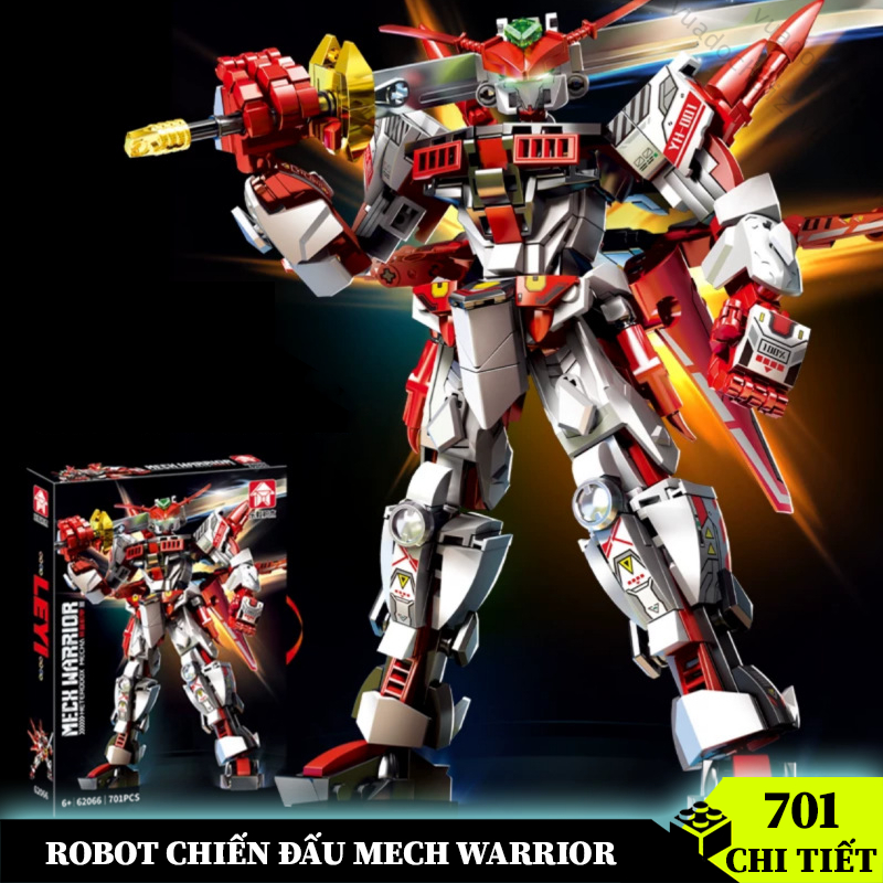 Đồ Chơi Lắp Ráp Mô Hình 3D Red Heretic Mecha Robot Mech 701 PCS, Wind ...