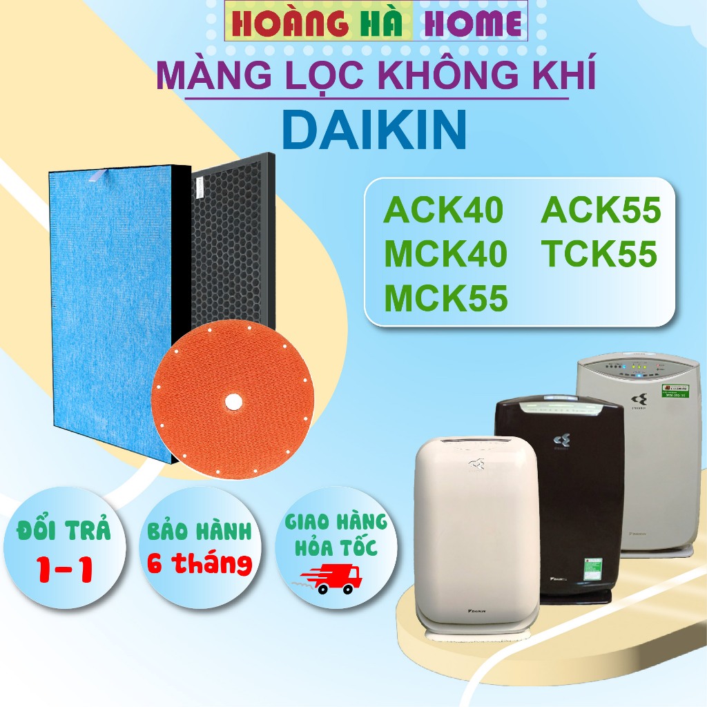 Màng lọc không khí daikin MCK55 TCK55 ACK55 MCK40 ACK40, Màng lọc hepa daikin, màng lọc than ...