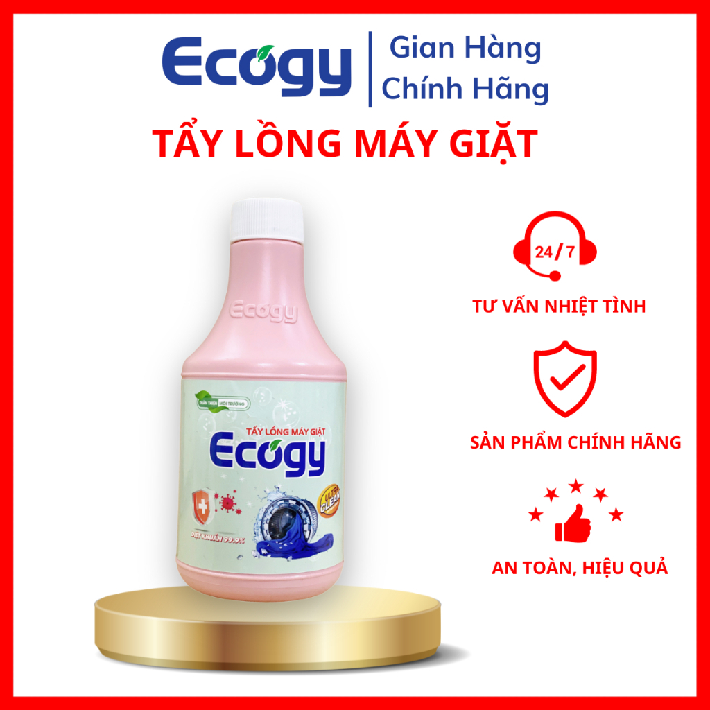 [TẨY LỒNG MÁY GIẶT Ecogy] làm sạch cặn bẩn lồng giặt, diệt nấm mốc, vi ...