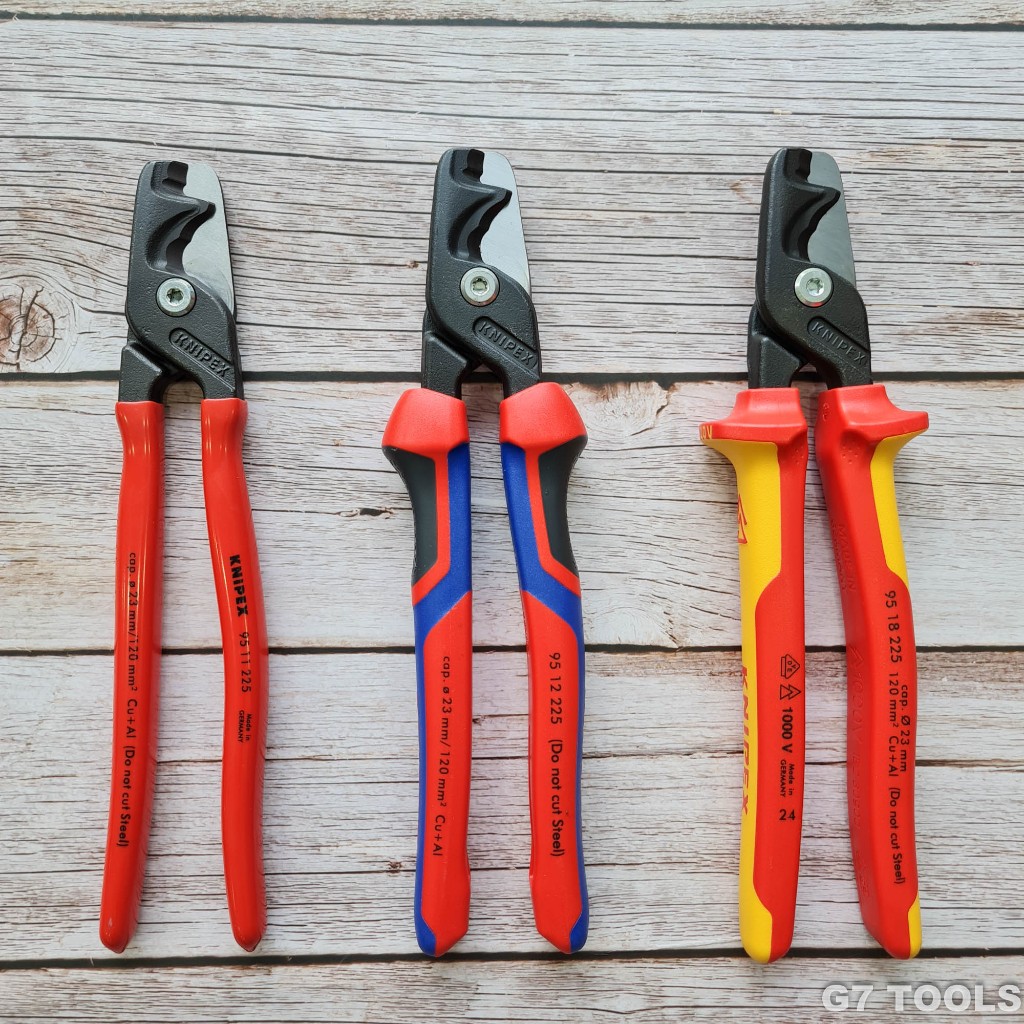 KNIPEX StepCut® XL 95 11 225/ 95 12 225/ 95 18 225 - Kìm Cắt Cáp Điện Đồng & Nhôm Lực Cao_G7 ...