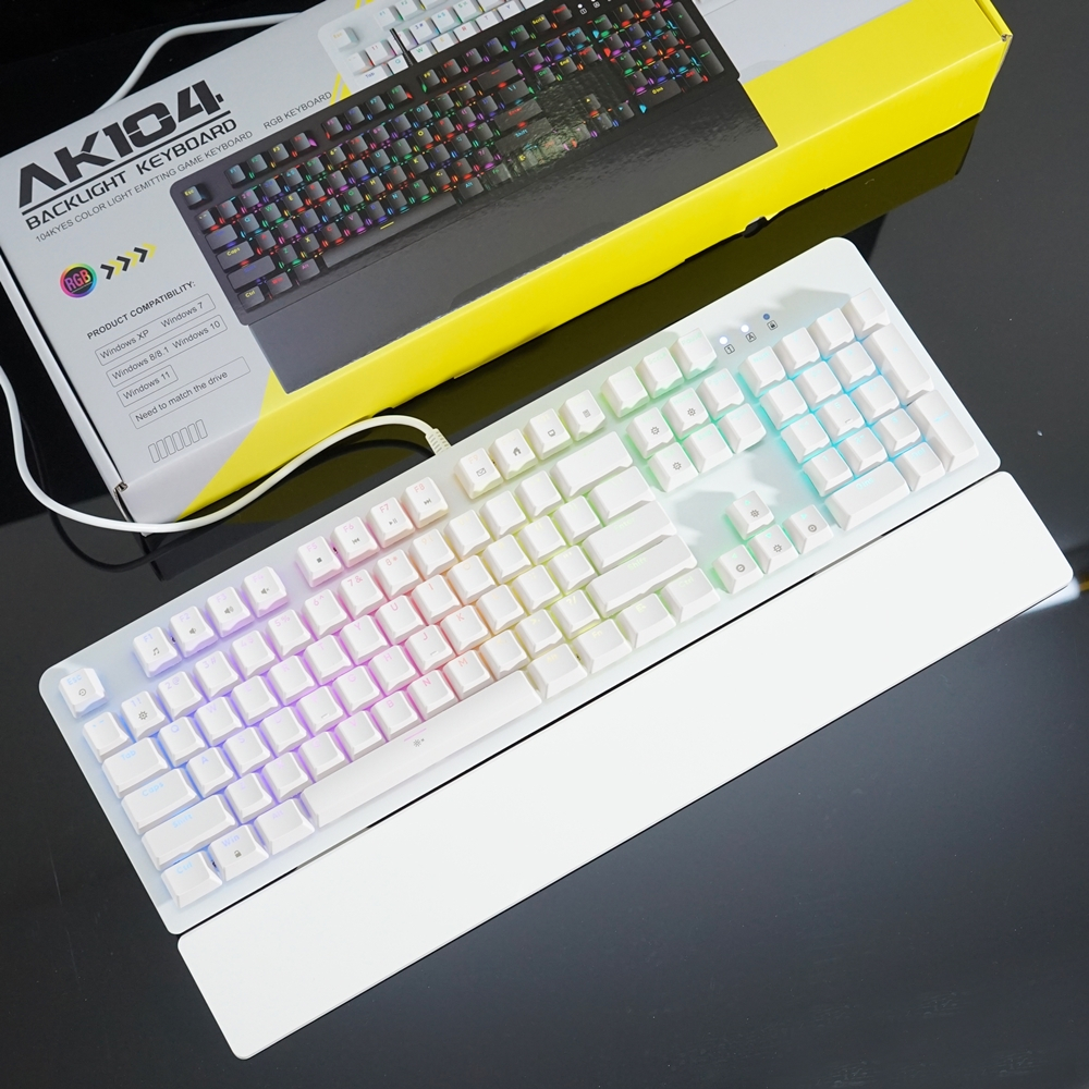 BÀN PHÍM CƠ GAMING ASESTEK AK61, AK68, AK87, AK104 led RGB 20+ CHẾ ĐỘ Blue Switch | Shopee Việt Nam