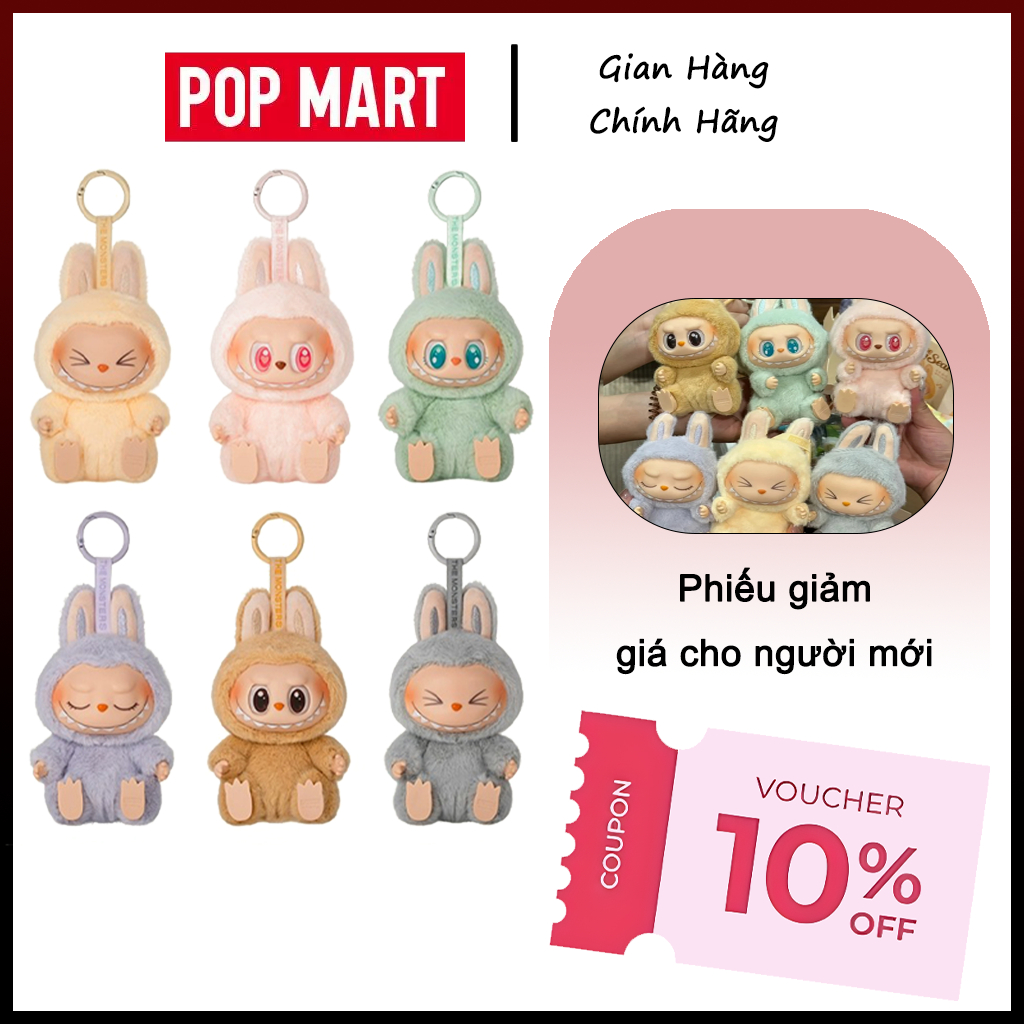 [chính hãng 100%] POP MART Labubu V2 Móc Khóa Pop Mart Labubu Macaron ...