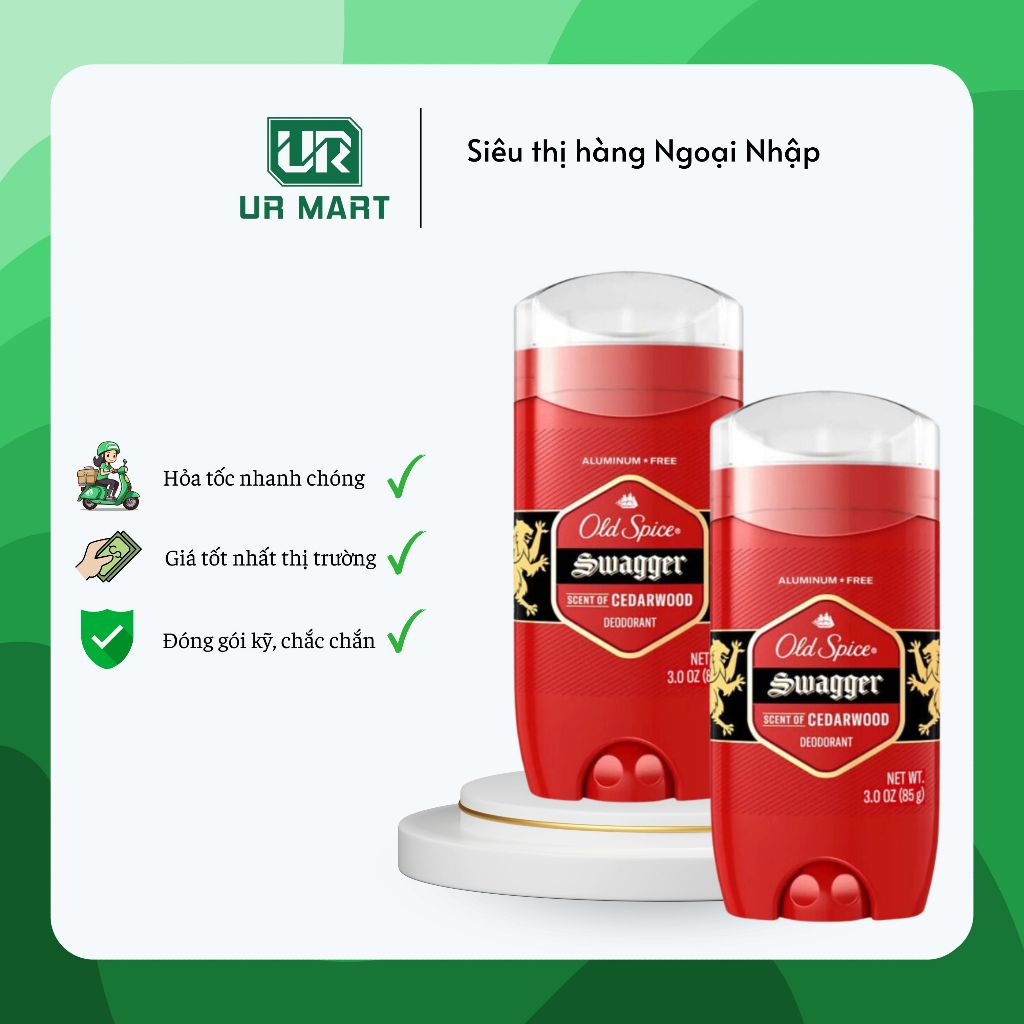 [Nhập Mỹ] Sáp Khử Mùi Old Spice Swagger Scent of Cedarwood 85G | Shopee Việt Nam