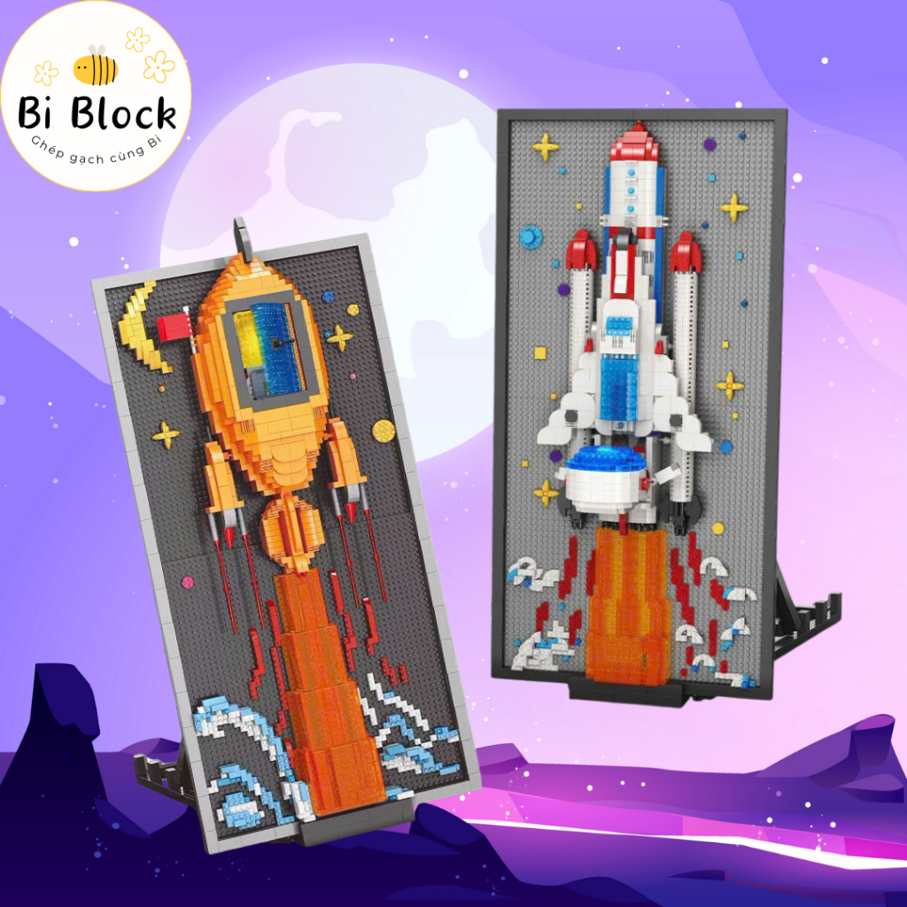 Bộ lắp ráp Thám hiểm không gian Phi Hành Gia Mô hình 3D Nanoblock Đồ ...