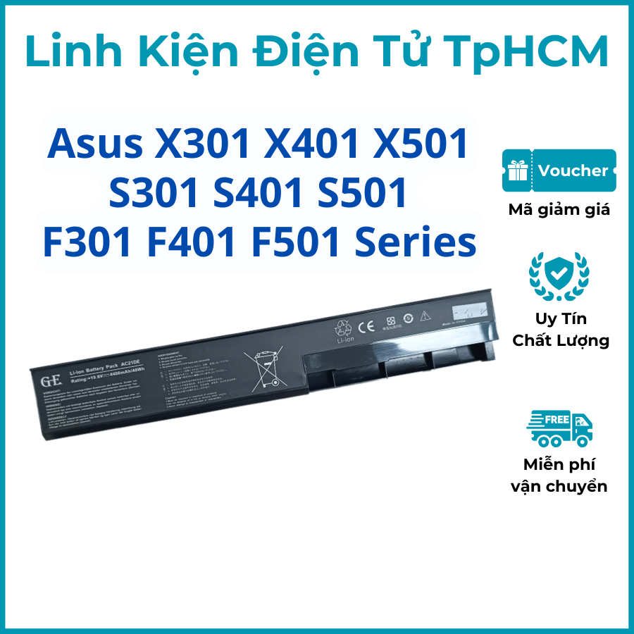 Pin Laptop Asus X301 X401 X501 S301 S401 S501 F301 F401 F501 Series ...