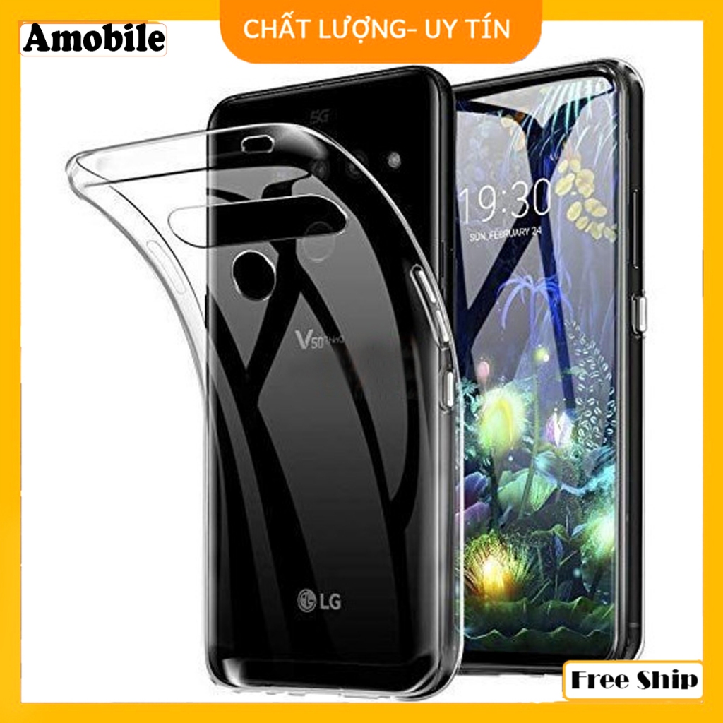 Ốp lưng Lg V50, V50s,V60, G8, G8X, Velvet HÀNG CAO CẤP/ ỐP silicon trong suốt lg CHỐNG SOCK ...
