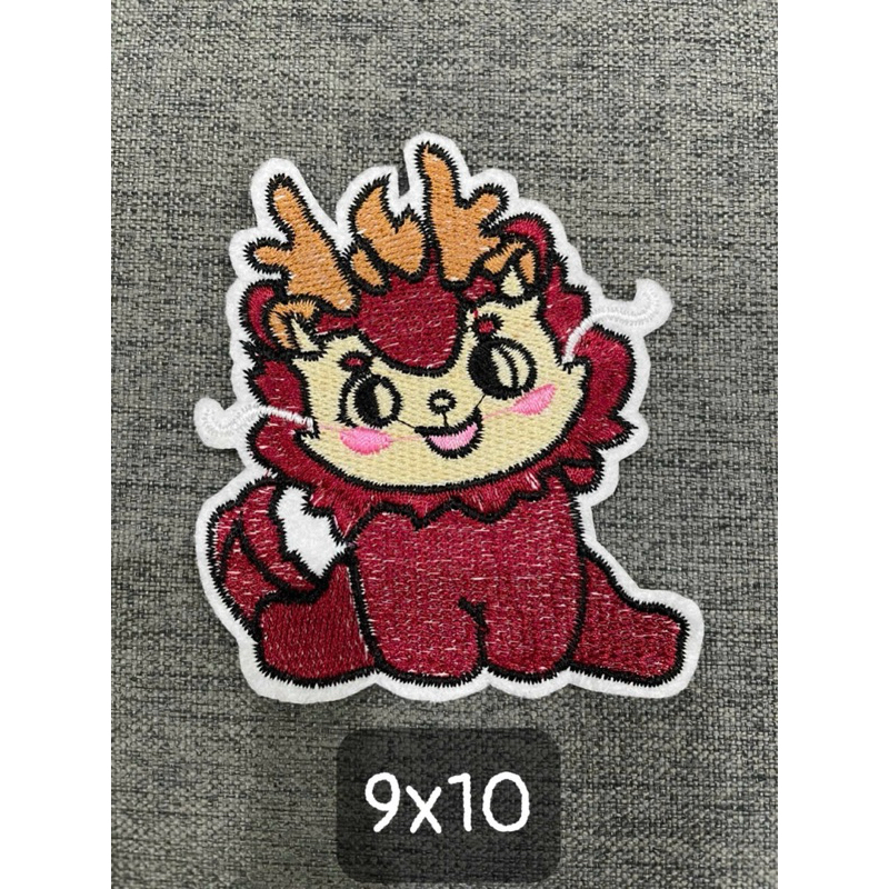 patch vải ủi nhiệt thêu hình thời trang sticker rồng chibi siêu xinh ...