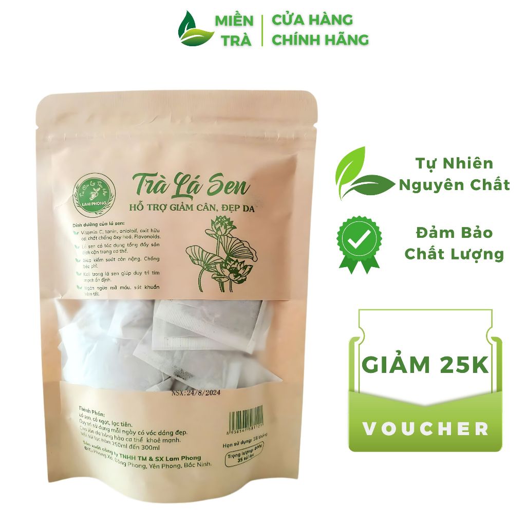 Trà Lá Sen Lam Phong - Thanh Lọc Cơ Thể, Hỗ Trợ Giấc Ngủ An Yên gói 35 ...