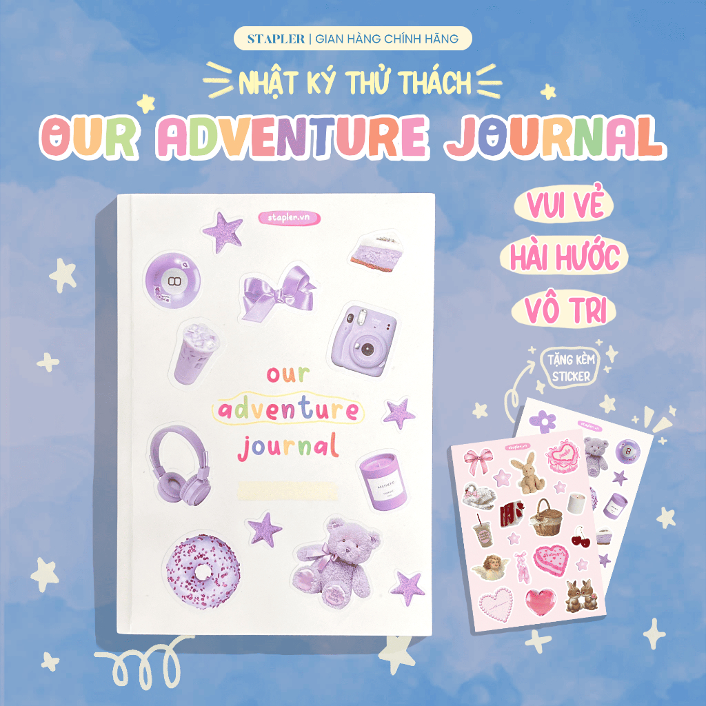 Sổ Tay Thử Thách "OUR ADVENTURE JOURNAL", Nhật Ký Thử Thách Độc Lạ Vô ...