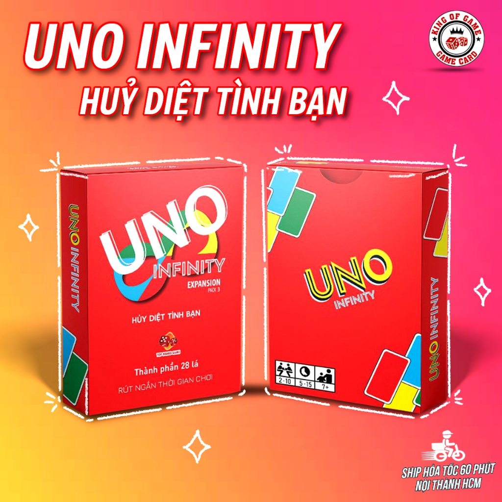 UNO Mở Rộng - UNO INFINITY giúp rút ngắn thời gian một ván chơi ( hộp đỏ ) | Shopee Việt Nam