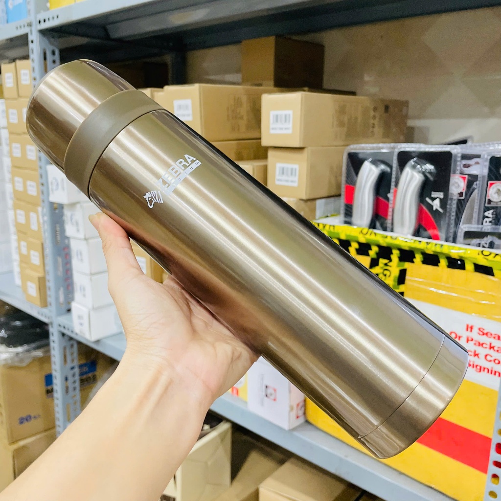 Bình giữ nhiệt inox 304 Zebra Thái Lan 900ml màu đồng - 112953 - 112954 - 112959 | Shopee Việt Nam