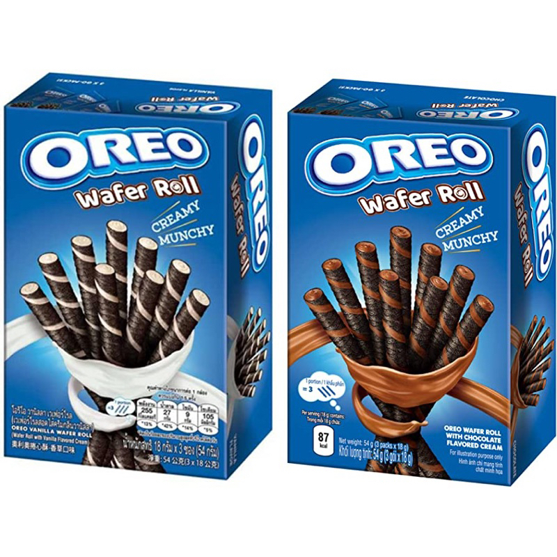 Bánh quế Oreo vị vani và socola; marine boy 2 gói 70g | Shopee Việt Nam