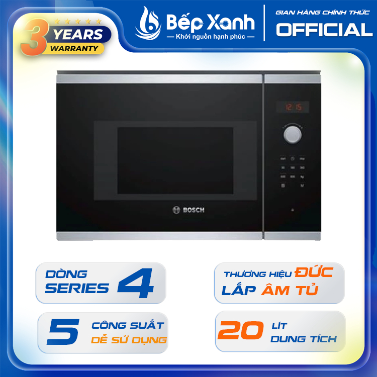 [FREESHIP HCM] Lò Vi Sóng Âm Tủ Bosch BFL523MS0B (Series 4) - Điều ...