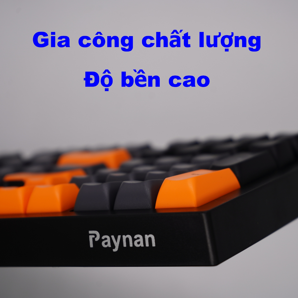 Bàn phím văn phòng Paynan P4 Poker Orange chống ồn kết nối cáp 98 phím ...