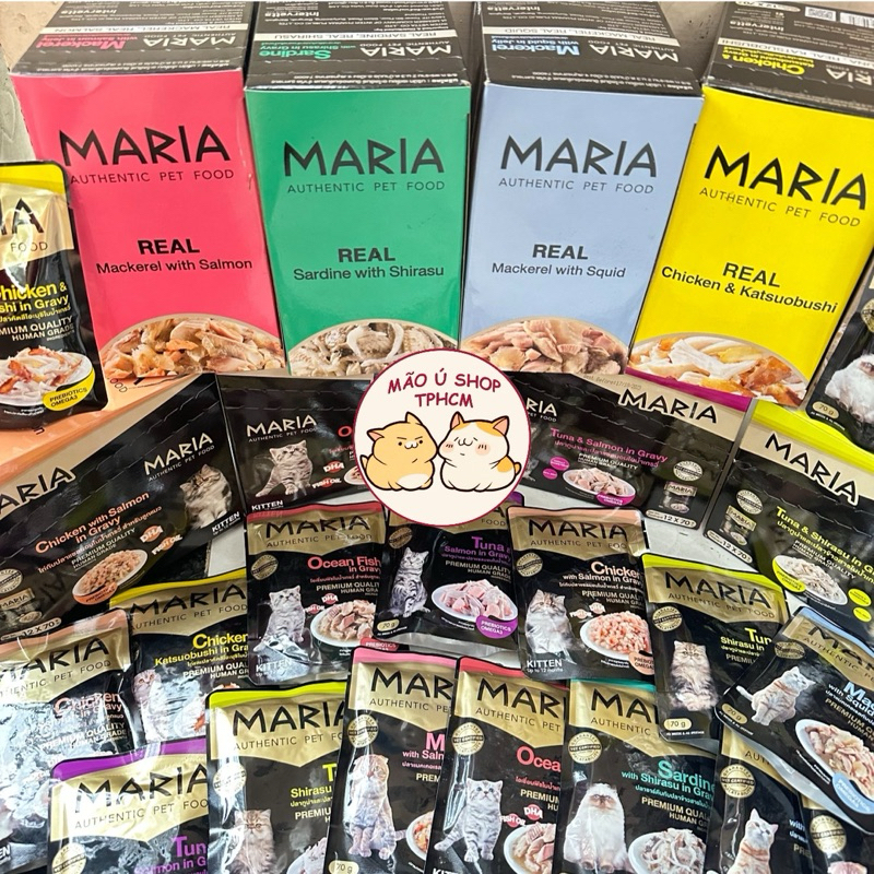 [COMBO 12-48 GÓI 70G] PATE MARIA CHO MÈO MỌI LỨA TUỔI - PATE THỊT CAO ...
