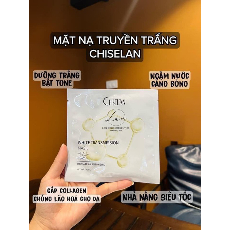 [Hộp 10 miếng] Mặt nạ bổ sung Collagen Chiselan 40ml dưỡng trắng, ngừa ...