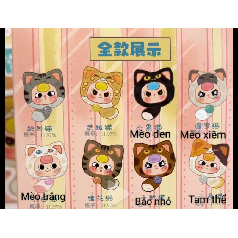 Baby three lucky cat radom box | Shopee Việt Nam