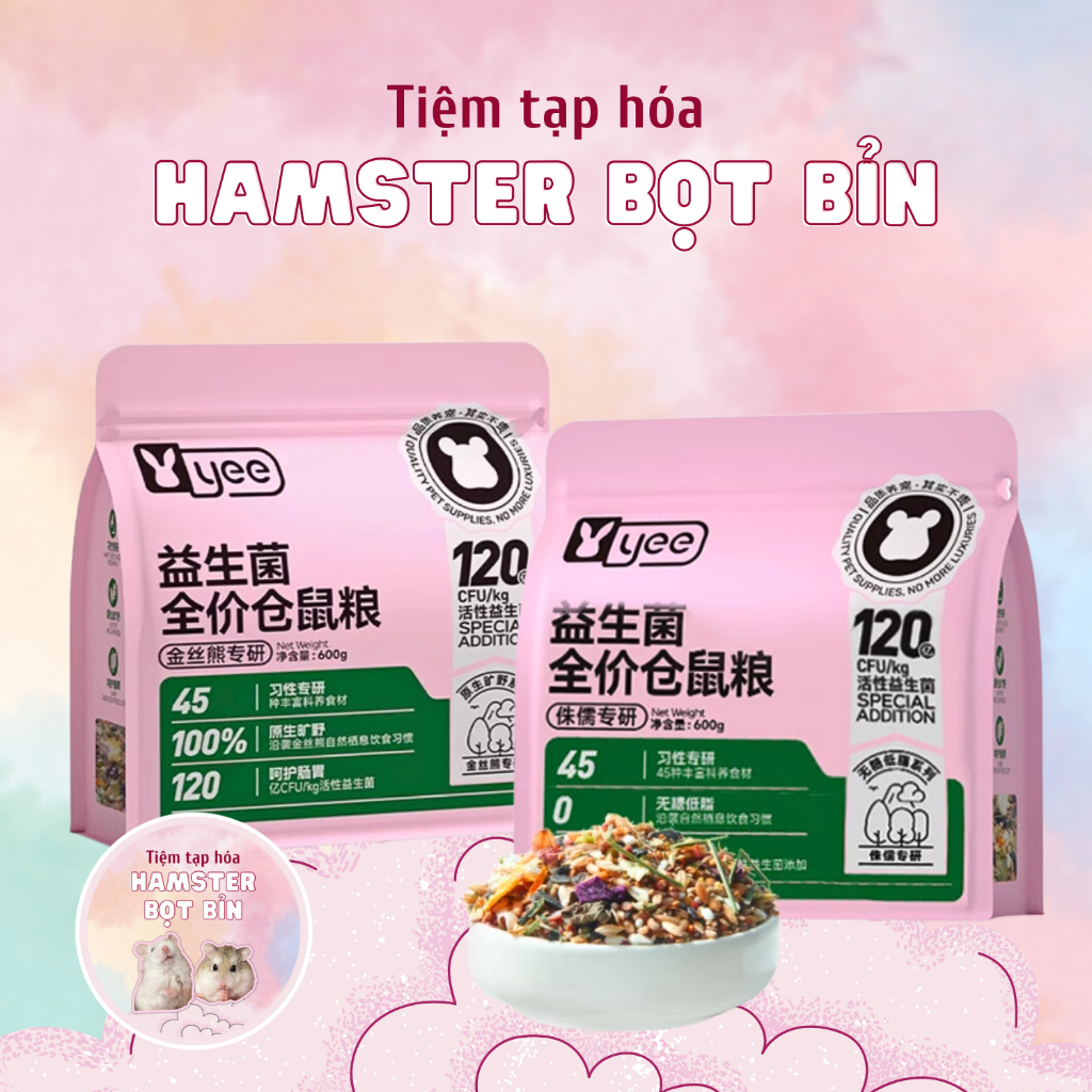 Thức ăn Yee probiotic, thức ăn hãng, thức ăn cho hamster giàu lợi khuẩn ...