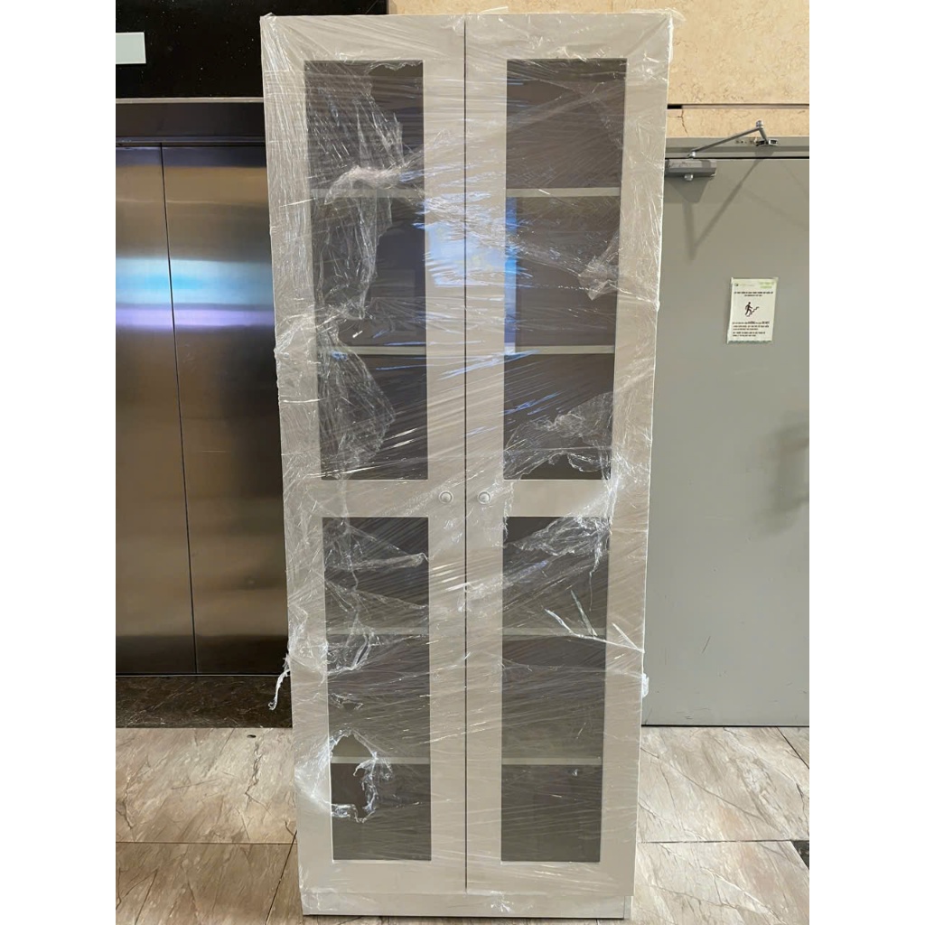 Kệ sách 6 tầng cửa kính kích thước 80cm x 30cm x 202cm | Shopee Việt Nam