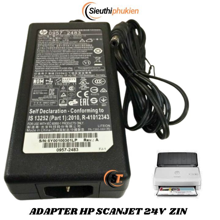 Bộ nguồn máy scan HP Scanjet Pro 2000 S1 24v 1500ma chính hãng | Shopee ...