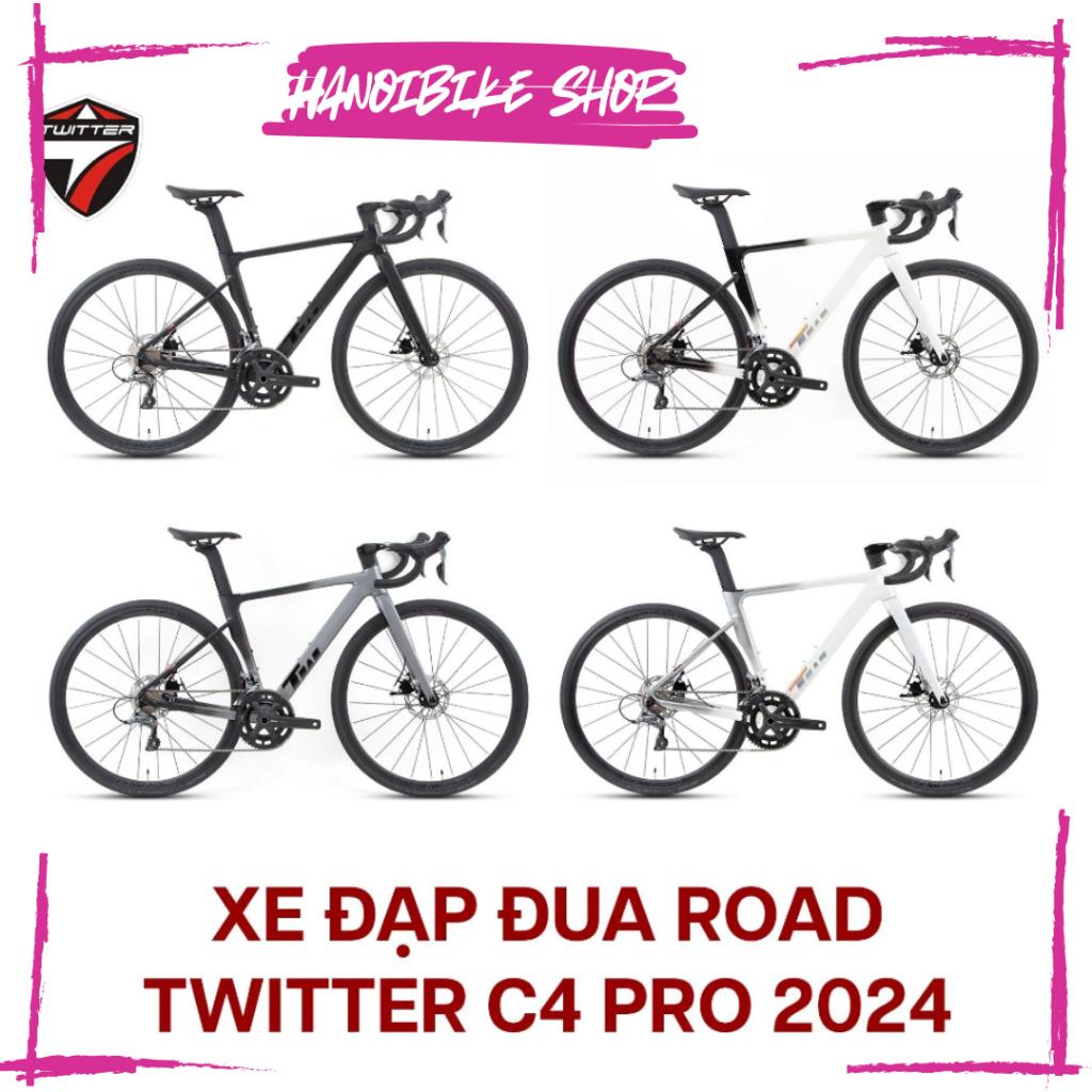 Xe đạp Road Twitter C4 pro R2000 2*8 speed khung nhôm không mối hàn ...