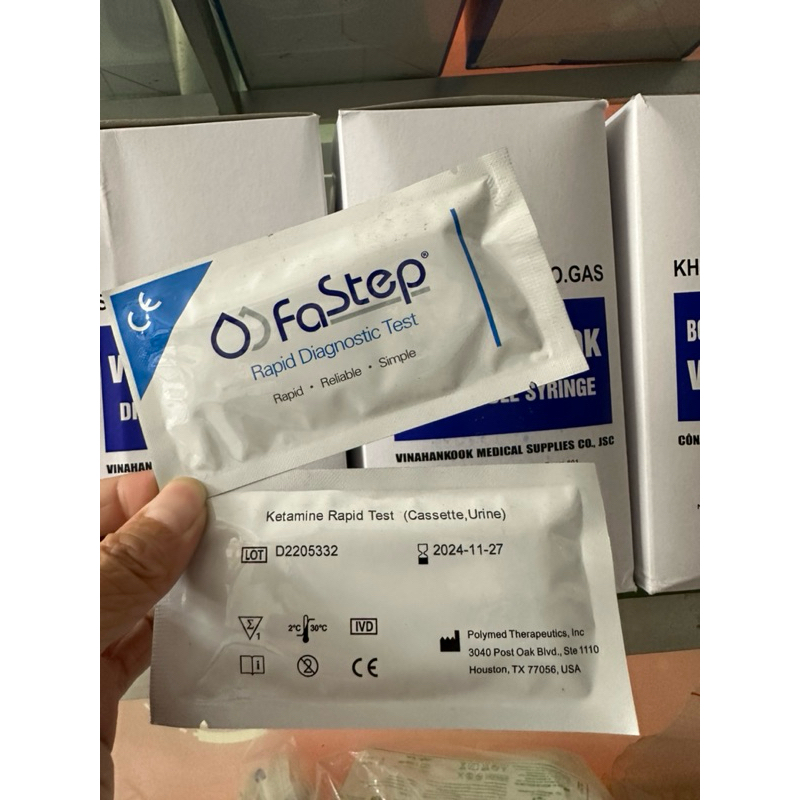 QUE TEST THỬ NHANH CHẤT GÂY NGHIỆN KETAMINE FASTEP TẠI NHÀ,QUE TEST THỬ ...