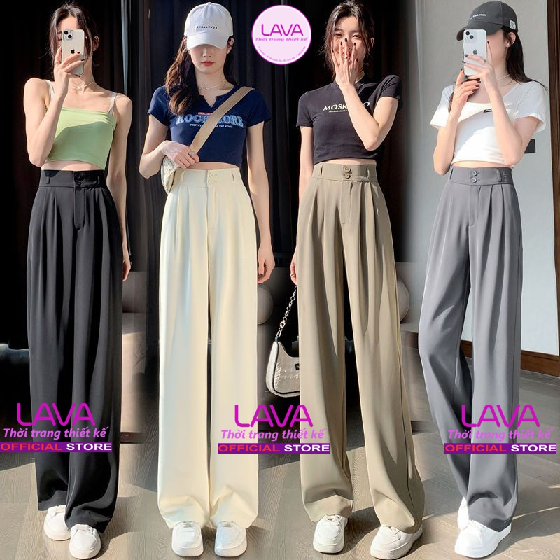 Quần tây ống suông Vải Tuyết Mưa Loại 1 dày dặn dài 100cm cạp to 7 phân 2 khuy HÓT trend 2024 ...