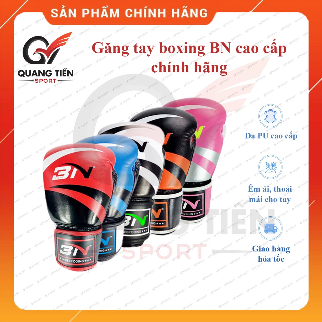 Găng tay boxing BN chính hãng đủ màu đủ size | Shopee Việt Nam