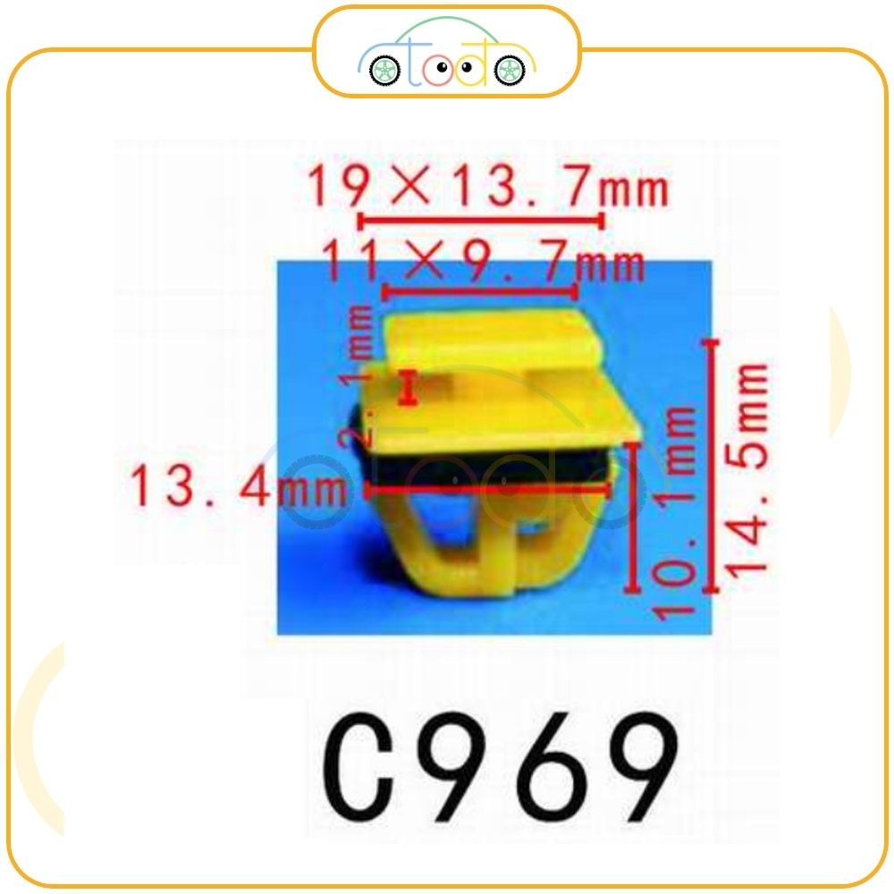 Chốt nhựa C969 dùng cho xe Hyundai - Kia sản xuất với độ chính xác cao | Shopee Việt Nam