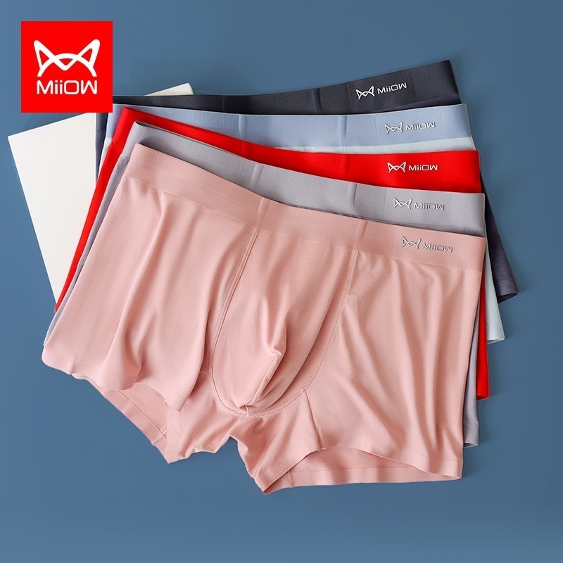 Quần sịp boxer nam thun lạnh cao cấp Miiow, quần xì nam co giãn kháng mùi kháng khuẩn combo 3 ...