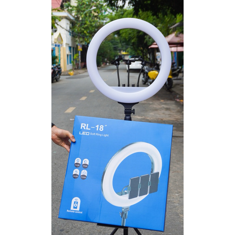 [Bảo hành 2 năm] Đèn livestream, đèn trợ sáng, 45cm RL18 chính hãng ...