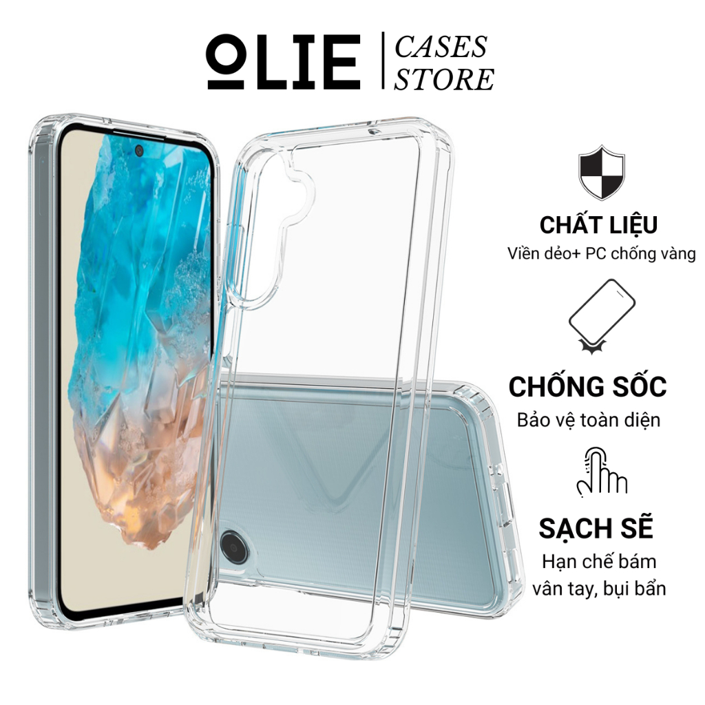 Ốp lưng Olie cho Samsung M15 M35 M55 5g ốp điện thoại trong vuông chống ...