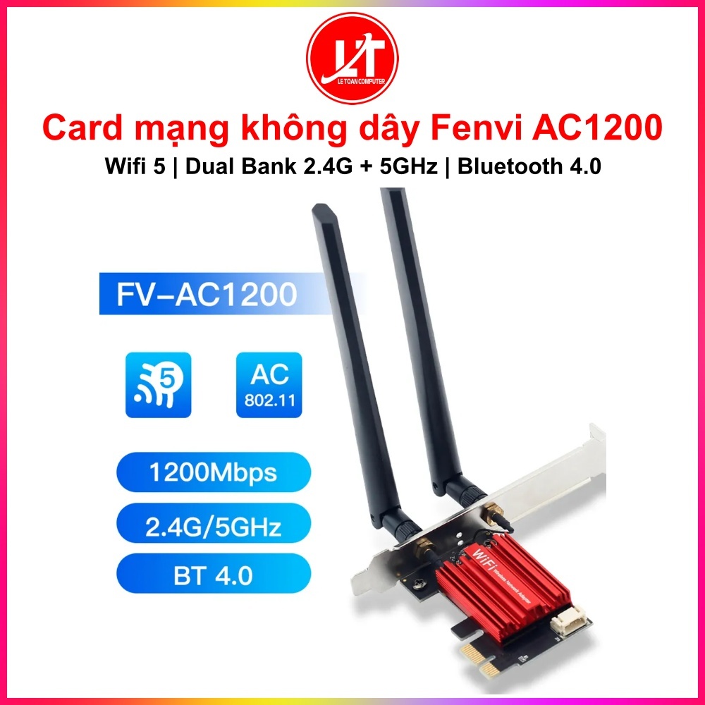 Card mạng không dây Fenvi Wifi 5 AC1200 Dual band 2.4 + 5Ghz ...