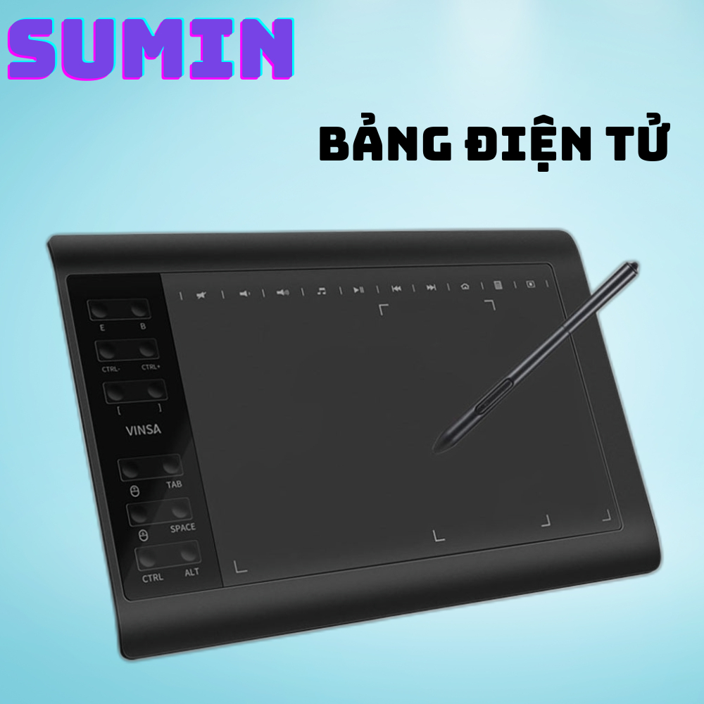 Bảng điện tử VINSA 1060Plus chính hãng bút cảm ứng từ k dùng pin - bản ...