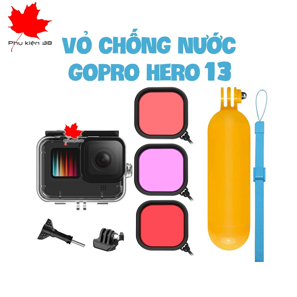 [ GOPRO 13 ] Case vỏ chống nước cho GOPRO HERO 13 - Bộ phụ kiện gopro ...